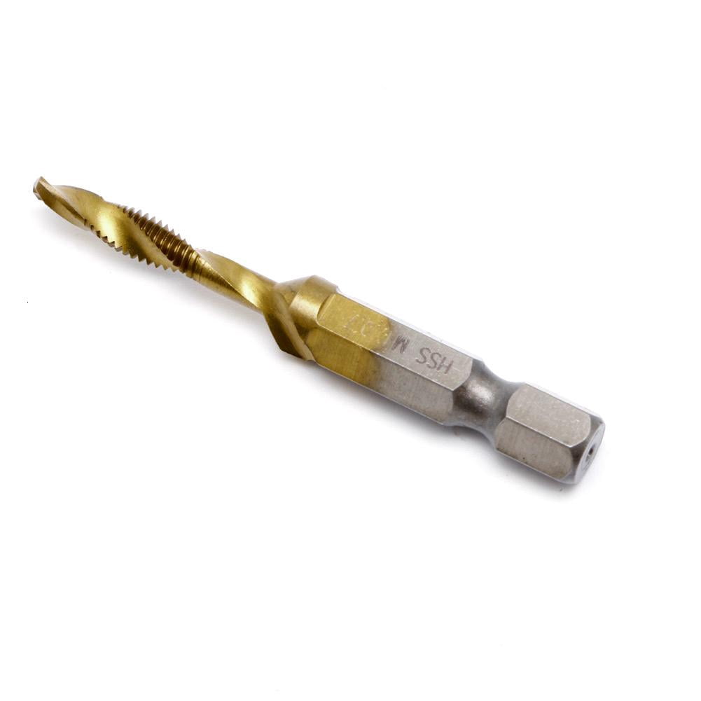 MOMOJIA 1PC Hex Shank M3-M10 for Titanium Plated HSS Hand Screw Thread ...