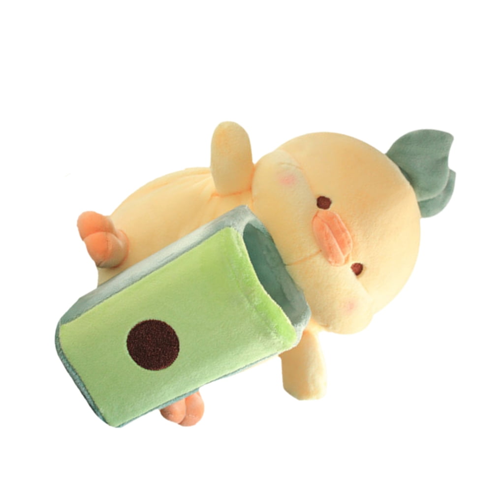 MOMOJIA 2 in 1 Car Tissue Holder Trash Bins Cute Shape Plush Tissue Box ...