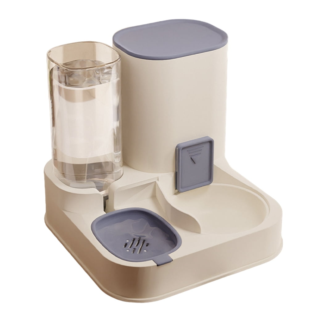 MOMOJIA 2 in 1 Cats Feeders and Water Dispenser Pet Food Storage for ...