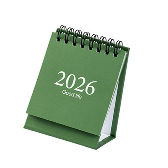 MOMOJIA 2026 Desk Calendar 19 Month Referances Runs from Jan 2026 to Jul 2027 Office Tabletop ...