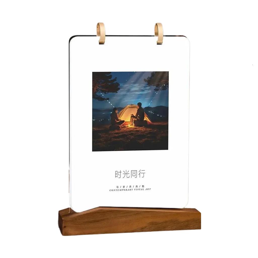 MOMOJIA 2026 Desktop Monthly Calendar With Acrylic and Wooden Display ...