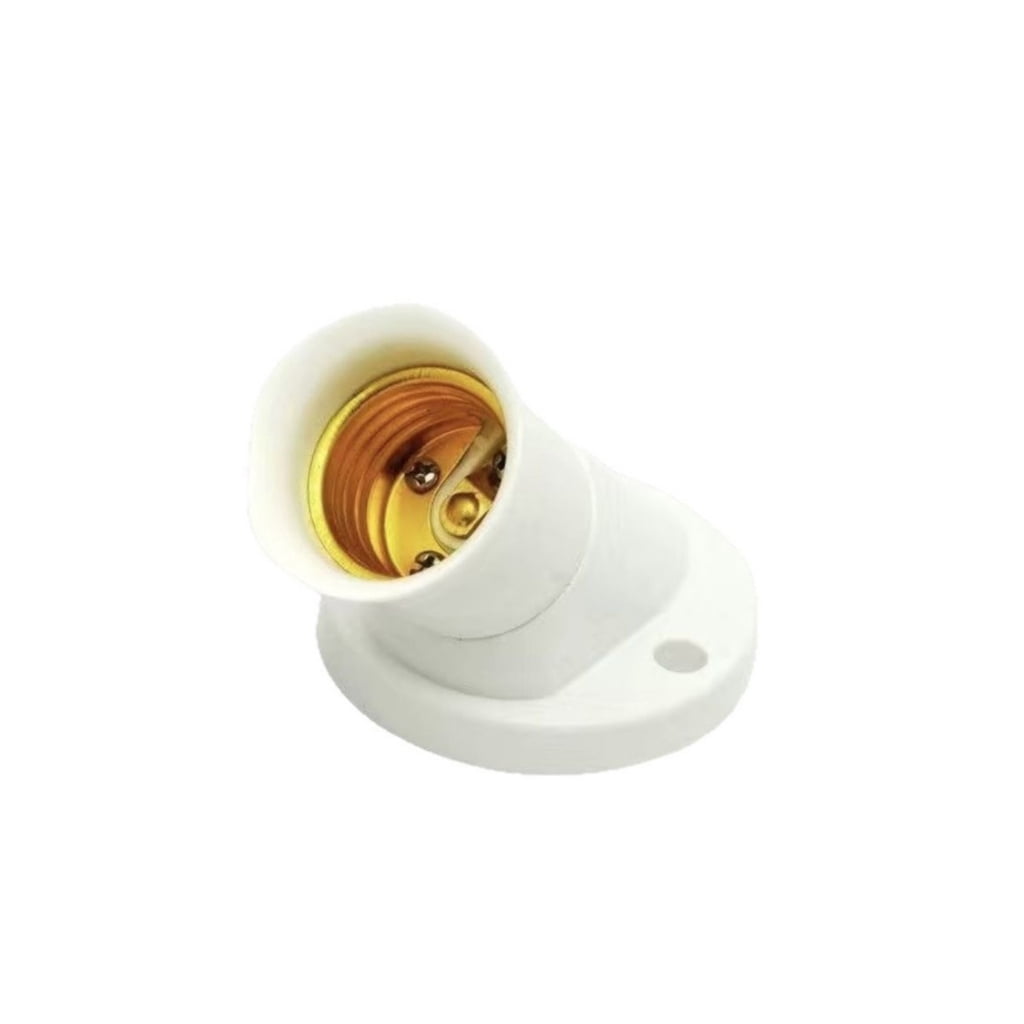 MOMOJIA 20PCS E27 Angled Screw Lamp Holder 45 Degree Angled Design Wall ...