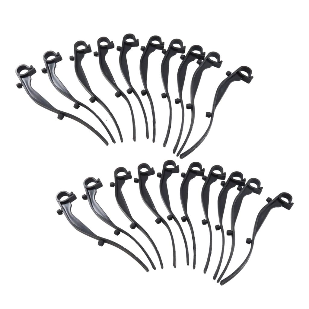 MOMOJIA 20Pcs Gutter Mesh Anchors Plastic Outdoor Gutter Filter Clips ...