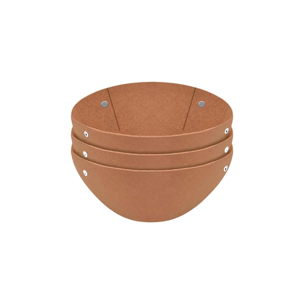 MOMOJIA 3 Pack Gardening Round Felt Inserts Hanging Baskets Thick ...