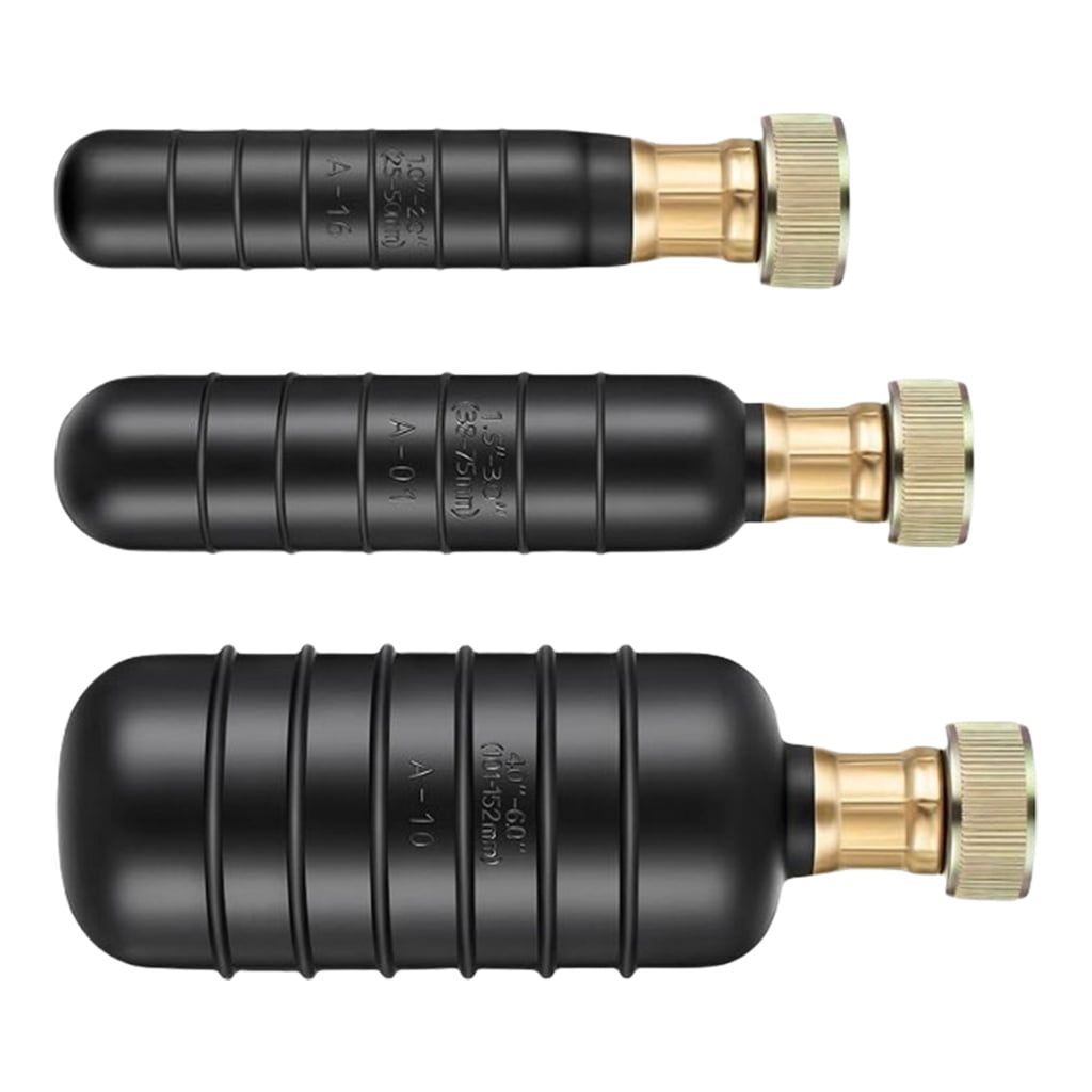 MOMOJIA 3Pcs Rubber Drain Bladder Plumbing Hair Clog Remover Fit 1 to 6Inch Pipes Bathroom Sinks ...