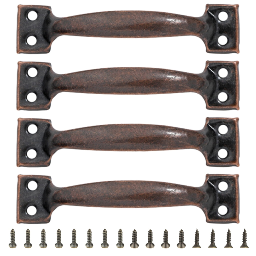MOMOJIA 4 Pieces Dresser Drawer Pulls Metal Handles for Barn Door and ...