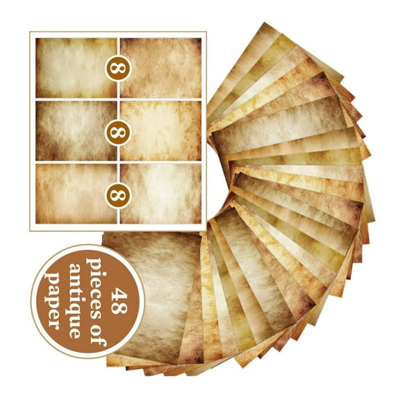 MOMOJIA 48 Sheets Retro Styles A4 Double Sided Printer Paper Printing ...