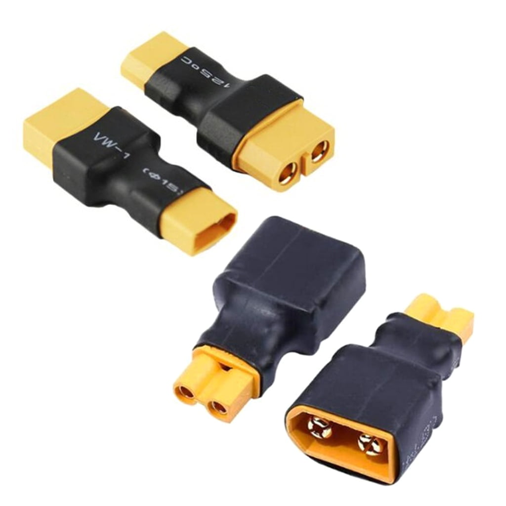 MOMOJIA 4PCS XT60 to XT30 Plug Adapters Set For Car NiMH Battery ...