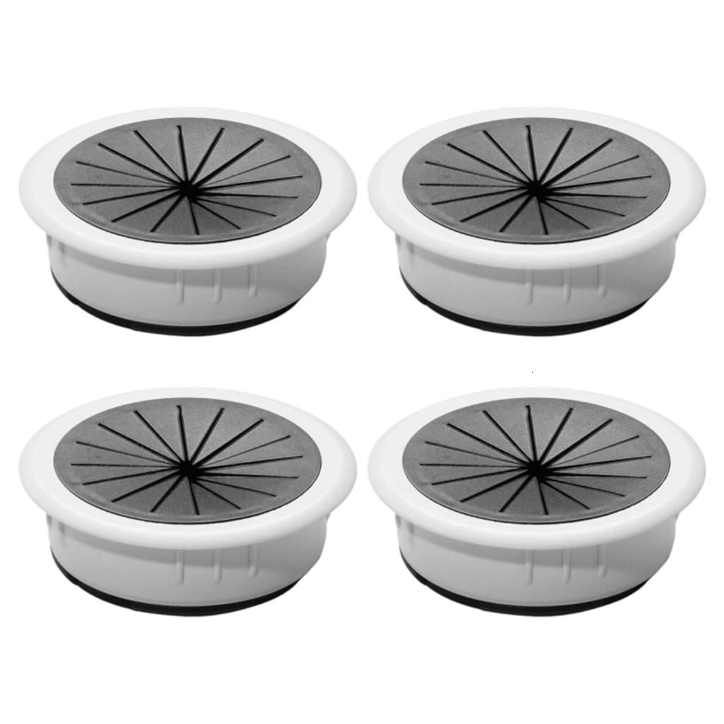 MOMOJIA 4Pcs Round Cable Grommet Plastic Desk Cord Hole Cover Office ...