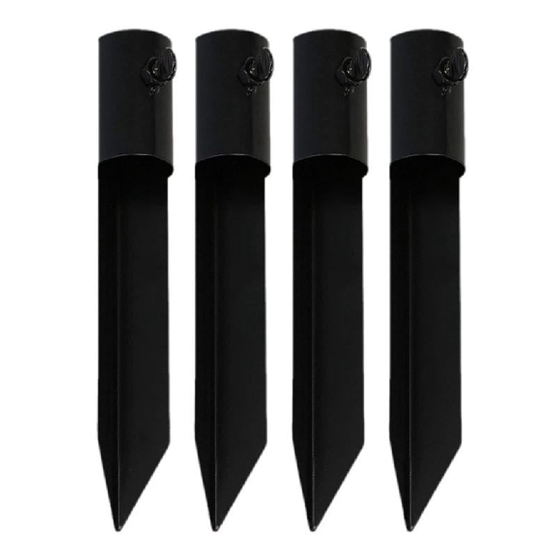 MOMOJIA 4pcs Garden Light Stakes High Strength Iron Stakes Heavy Duty ...