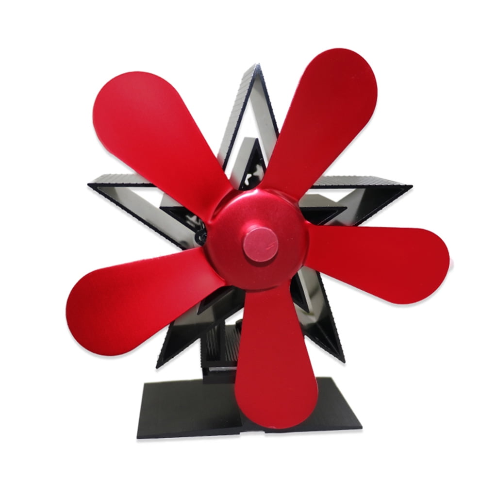 MOMOJIA 5- Stove Fan Heat Powered Fan Easy to Use Fireplace Fan ...