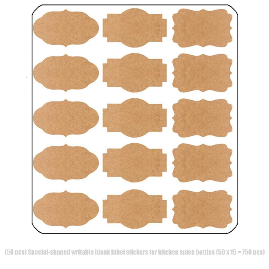 MOMOJIA 500Pcs Label Sticker Adhesive Gift Tages Sticker Krafts Label ...