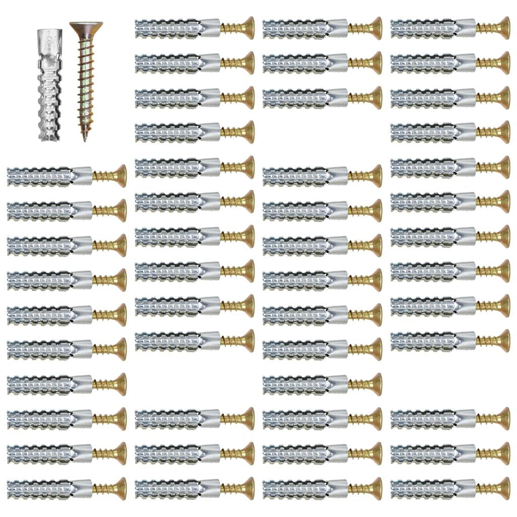 MOMOJIA 50Pcs Metal Serrated Expansion Tube Tapping Screws Pipe ...