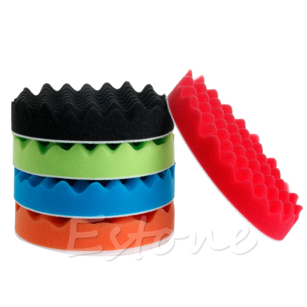 MOMOJIA 5Pcs 6inch 150mm Waffle Sponge for Buff Polishing Pad Kit For ...