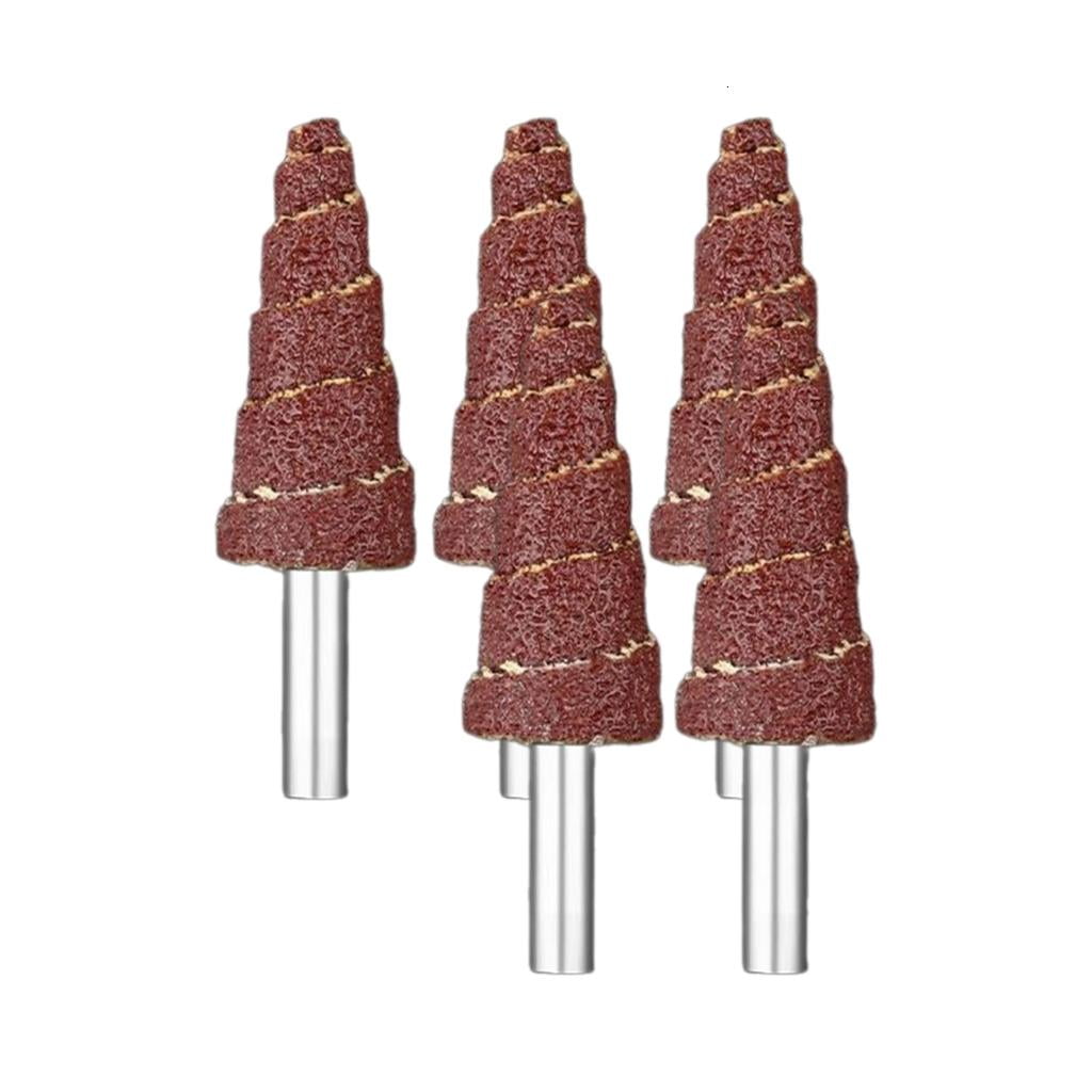 MOMOJIA 5Pcs Cone Shape Abrasive Sandpaper Deburring Sanding Polishing ...