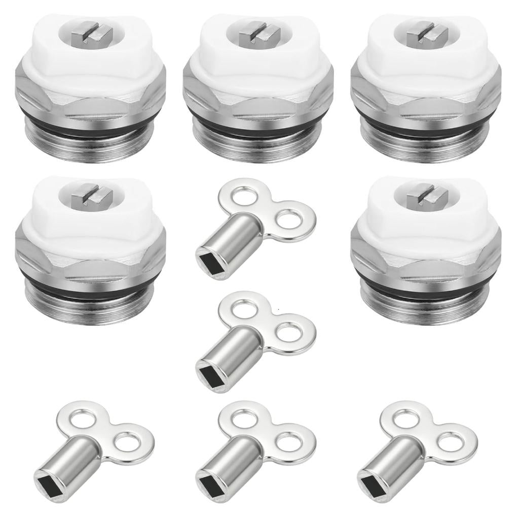 MOMOJIA 5Pcs Screw Radiator Air Valves Safety Bleeder Replacement ...