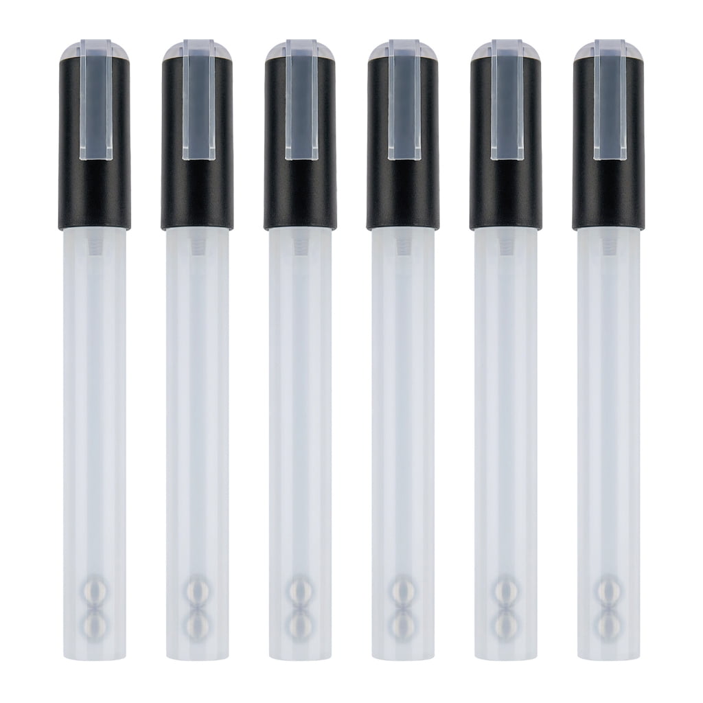 MOMOJIA 6 Pieces Refillable Paint Pens Blank Paint Marker Empty Acrylic ...