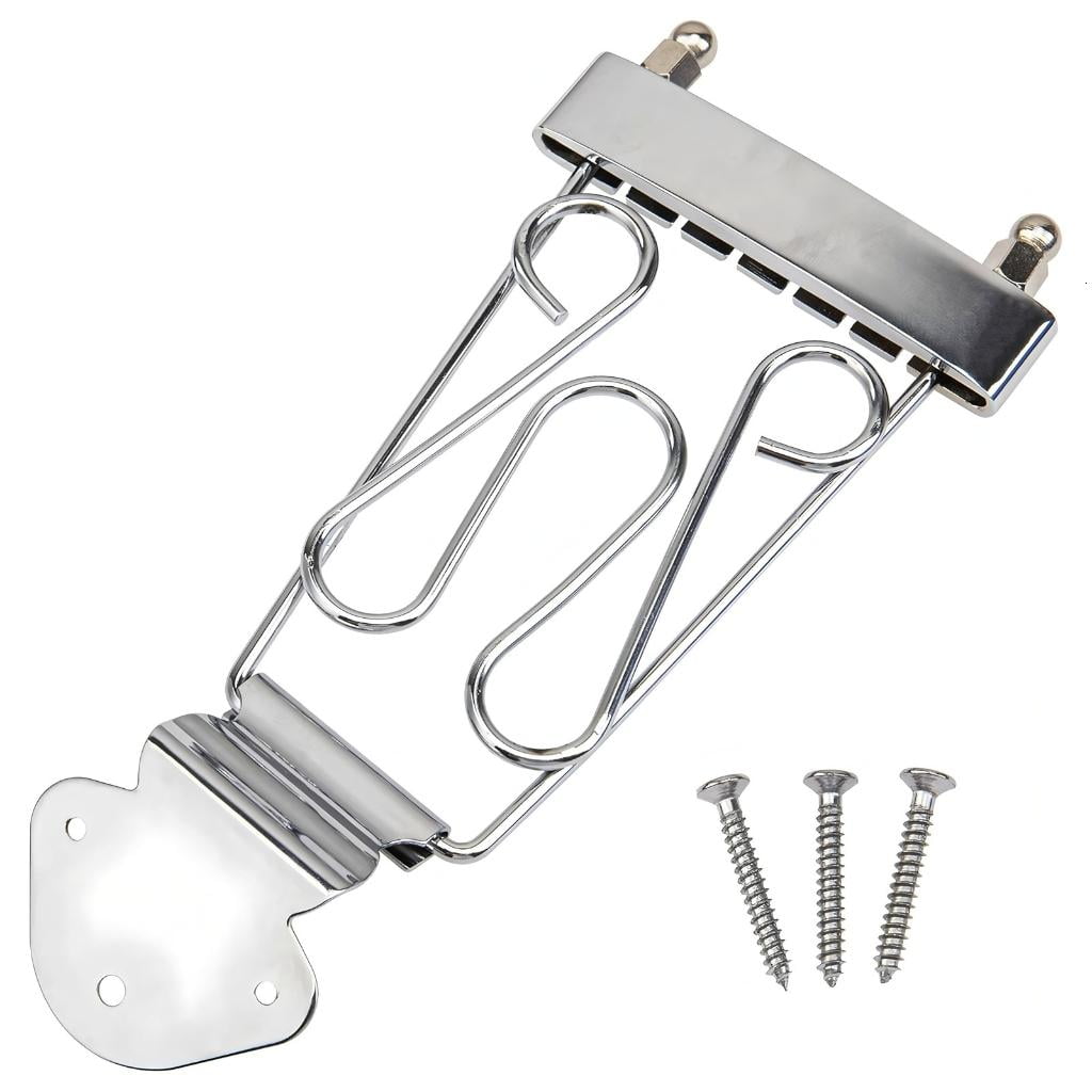 MOMOJIA 6 Strings Tailpiece Trapeze for Electric Guitar Tail Archtop ...