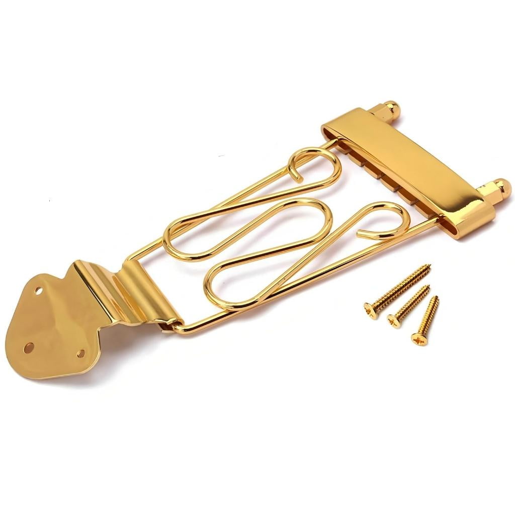 MOMOJIA 6 Strings Tailpiece Trapeze for Electric Guitar Tail Archtop ...