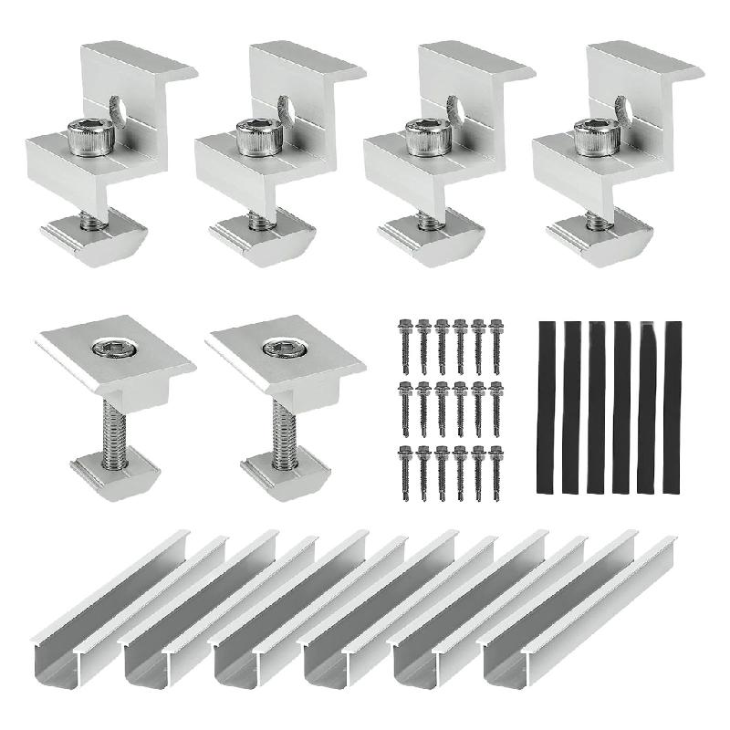 MOMOJIA 6Pcs Portable Sturdy Aluminum Solars Panel Brackets Accessory ...