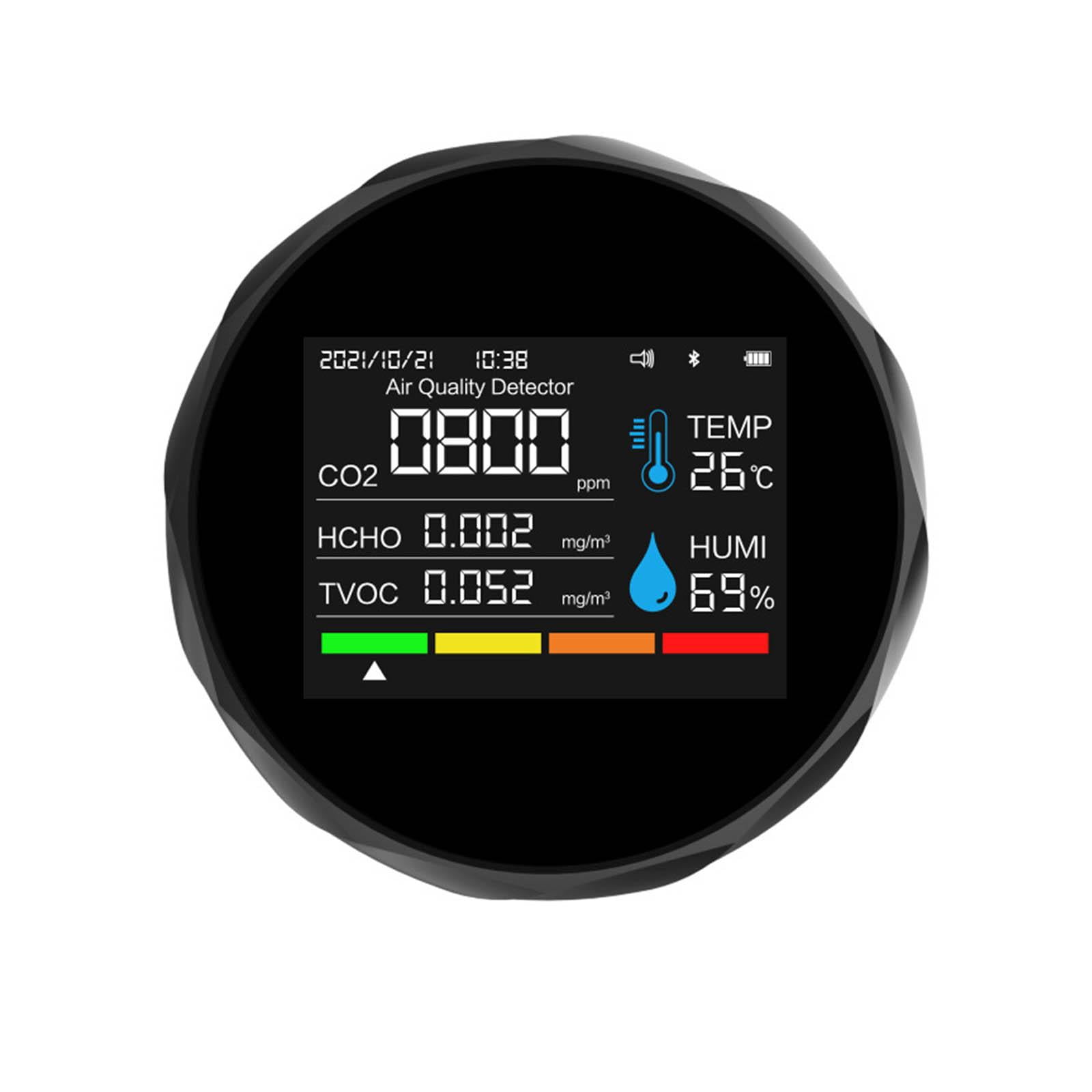 MOMOJIA 7 in 1 Indoor Air Pollution Detector for CO2 HCHO TVOC ...