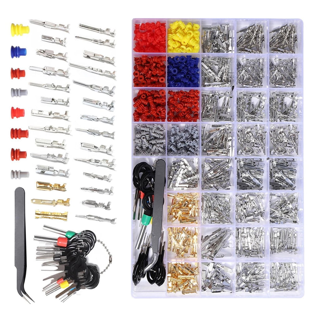 MOMOJIA 950Pcs Connector Pin Terminals Car Electrical Wire Terminals 1/ ...