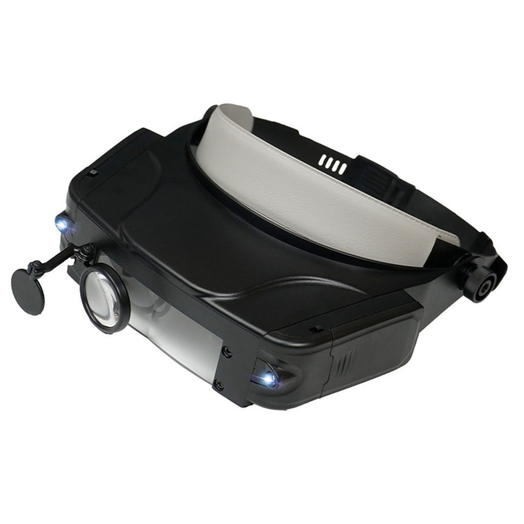 MOMOJIA Adjustable Magnification Headband Loupes Magnifier Glass for ...