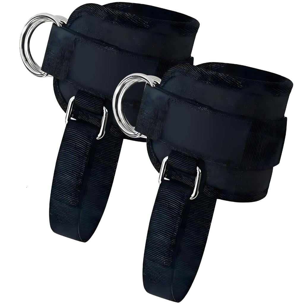 MOMOJIA Adjustable Wrist Ankle Cuffs D Rings Pulley Lifting Strap Gym ...