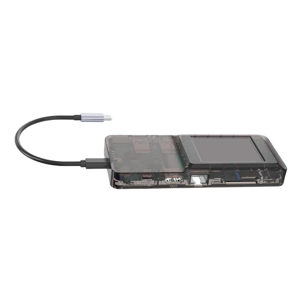 MOMOJIA Advanced USB C Hubs 8 in1 Adapter with LCD Screen Interfaces 4K ...