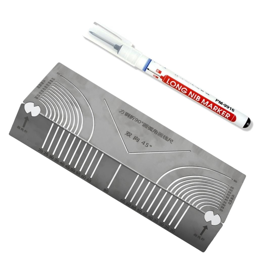 MOMOJIA Angles & Arcs Marking Tool Parallel Line Drawing Tool Pipe Bend ...