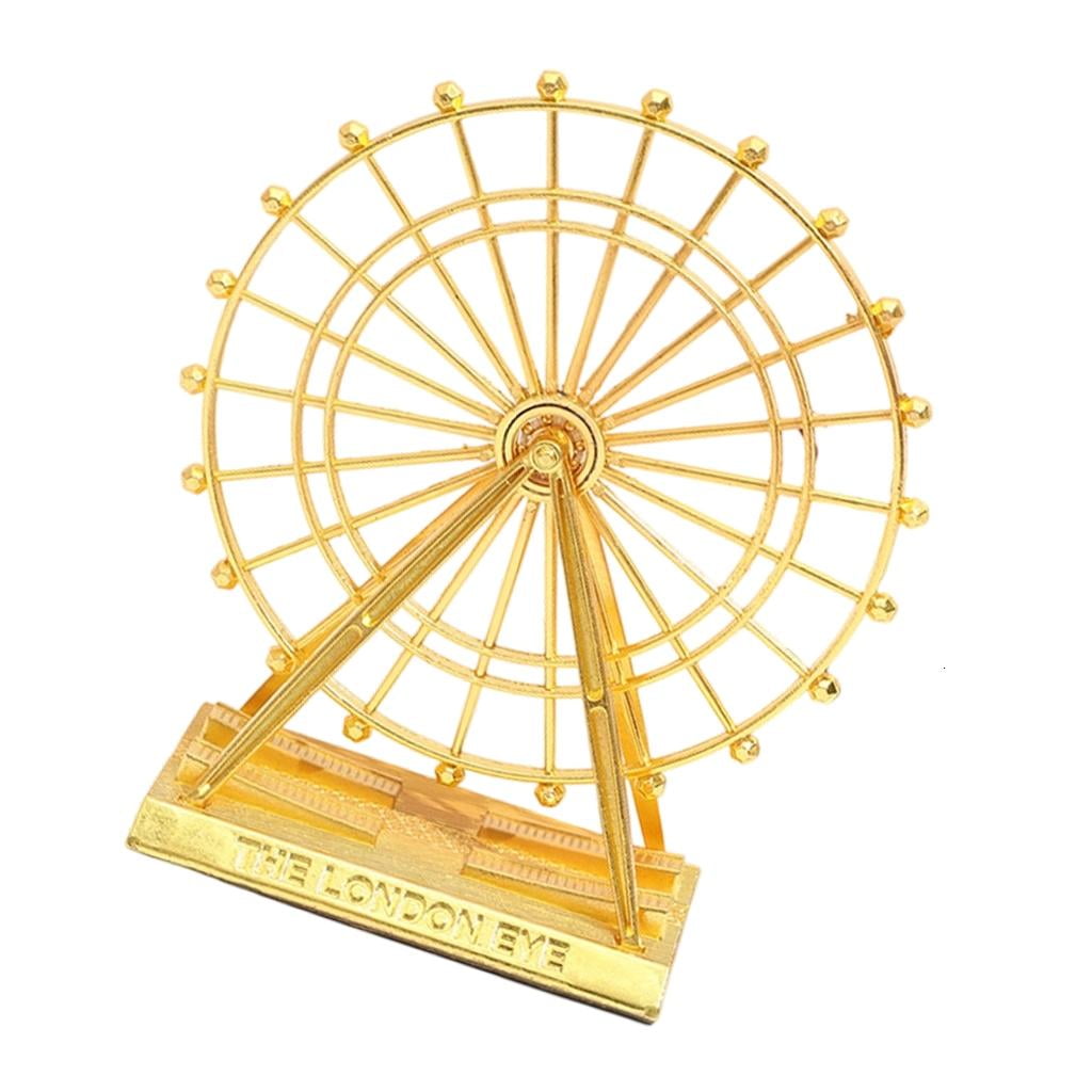 MOMOJIA Artistic Collectible Zinc Alloy Rotating Ferris Wheel Model ...