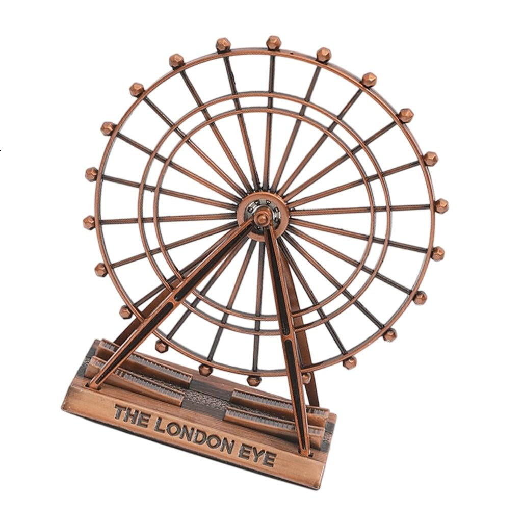 MOMOJIA Artistic Collectible Zinc Alloy Rotating Ferris Wheel Model ...