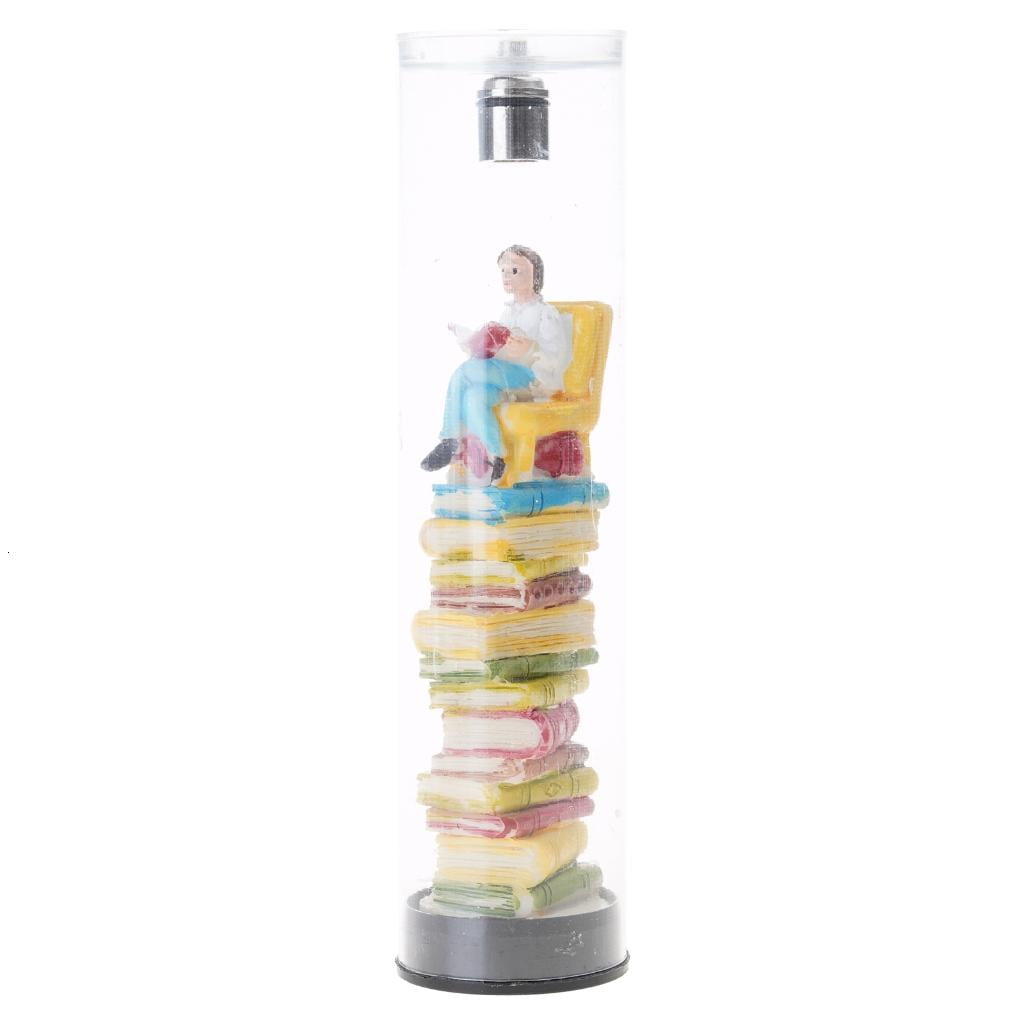 MOMOJIA Artistic Miniature Book Stack Nightlight In Vessel Resins ...
