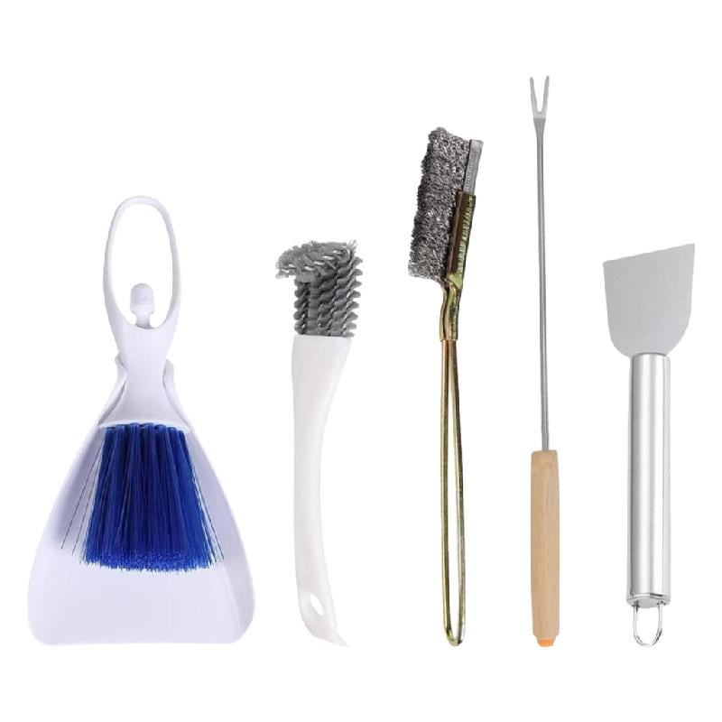 MOMOJIA Bird Cage Tool Set of 5 Stainless Steel Spatula and Brush for ...