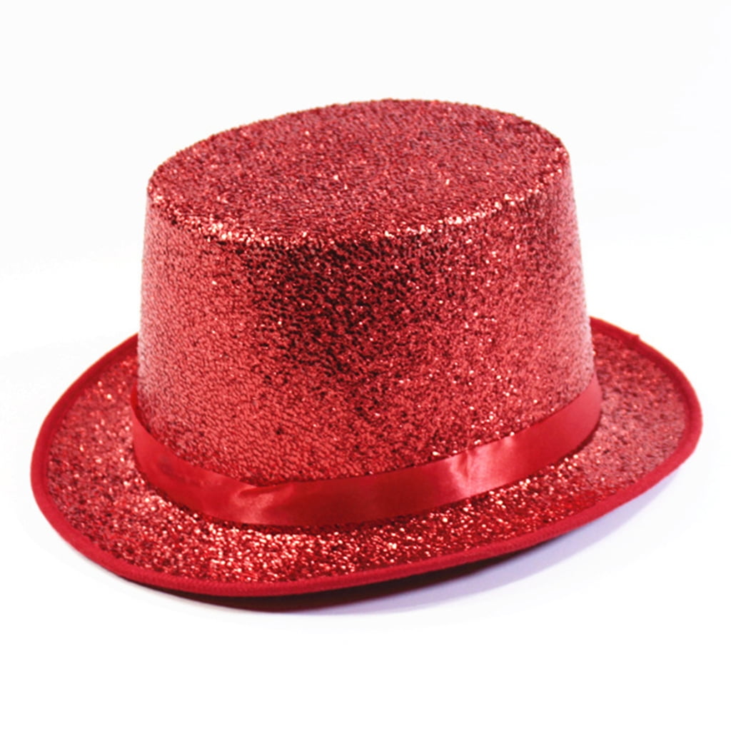 MOMOJIA Blingbling Fedora Glitter Magician Hat Victorian Age Women Men ...