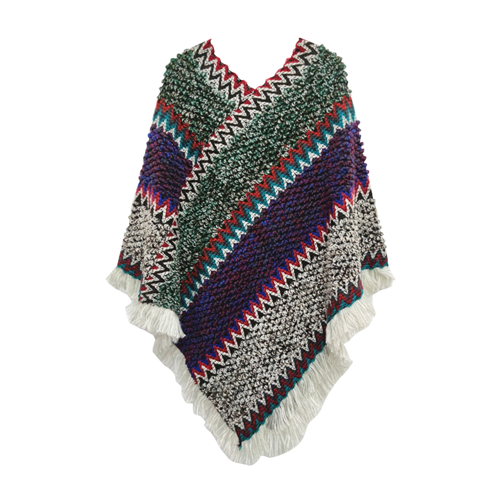 MOMOJIA Bohemian Cloak Shawl Irregular Scarves Cloaks And Capes For ...