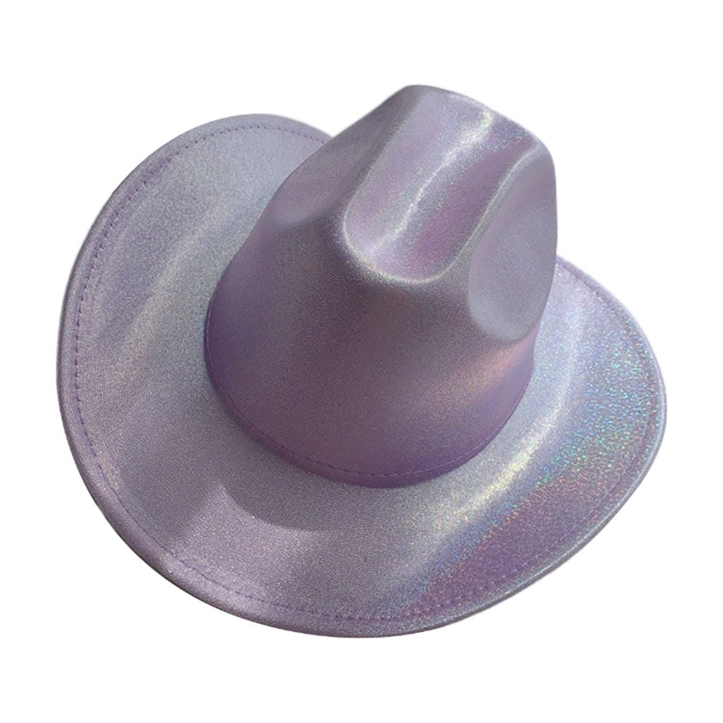 MOMOJIA Breathable Fedora Hat Woman Men Felt Cowboy Hat Sequins Western ...