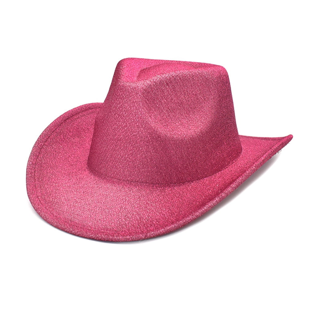 MOMOJIA Breathable Fedora Hat Woman Men Felt Cowboy Hat Sequins Western ...