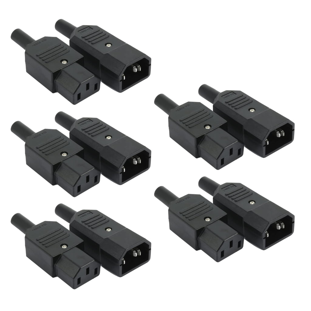 MOMOJIA C14 C13 Electrical AC Socket Plug Socket C13 and C14 Plug Set ...