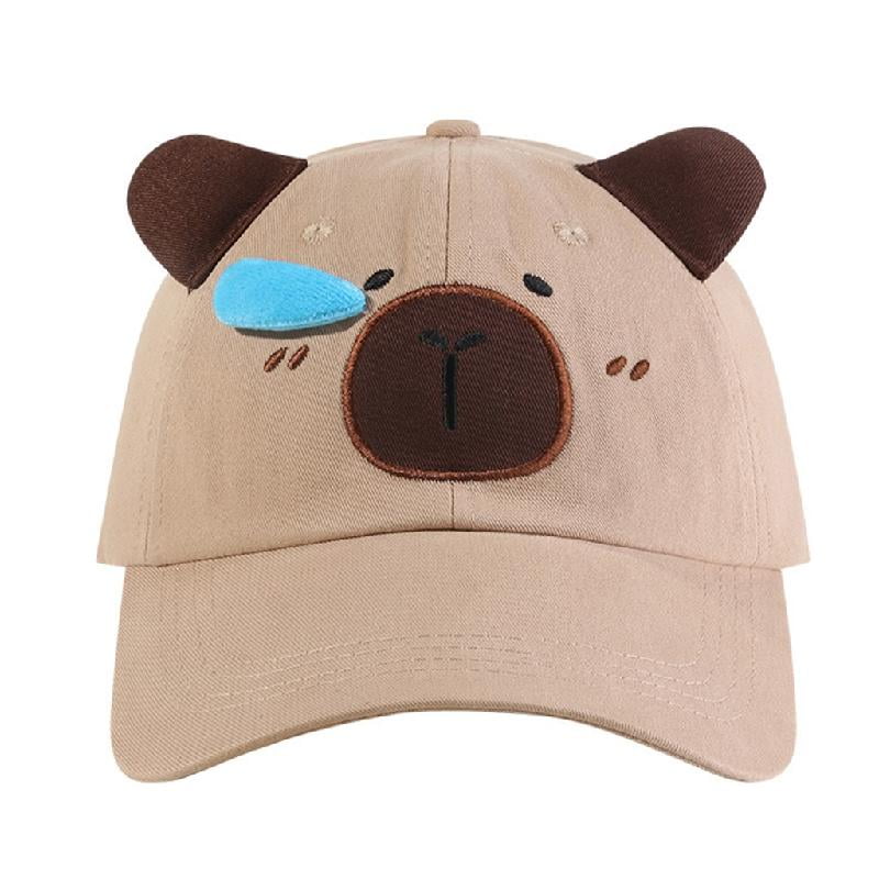 MOMOJIA Cartoon Capybara Ear Baseball Hat Fashion Baseball Hat Outdoor ...