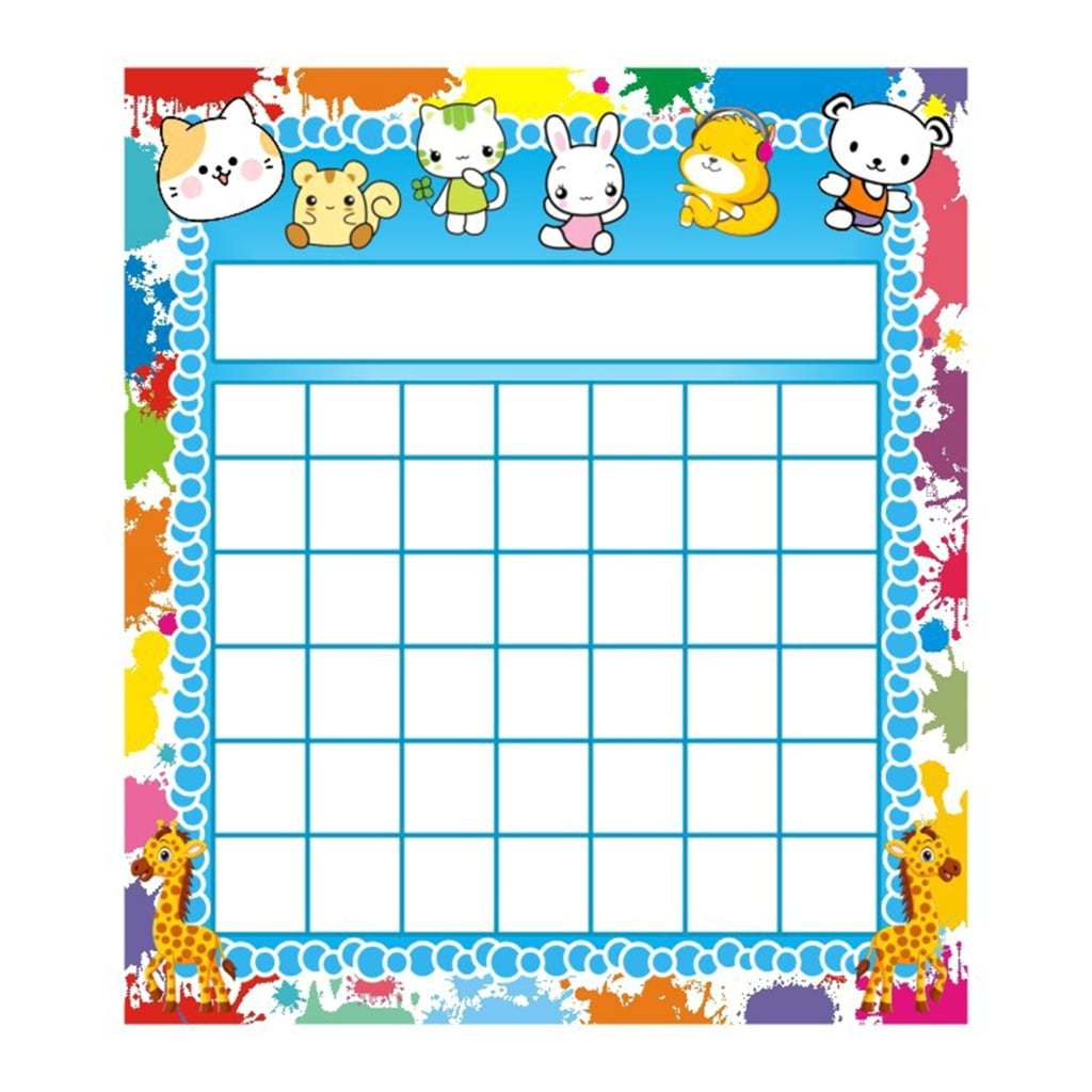 MOMOJIA Cartoon Clasroom Incentive Chart - Walmart.com