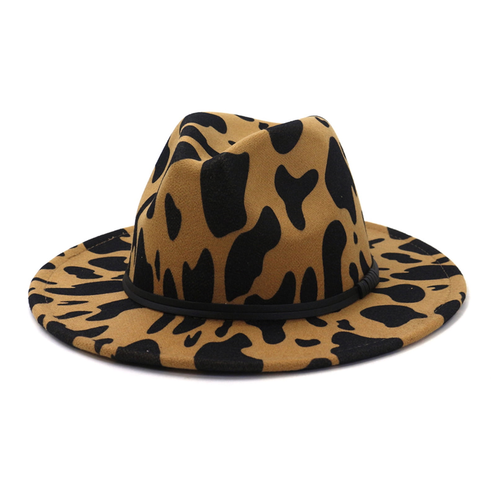 MOMOJIA Casual Cow Print Western Cowboy Hat All-match Cowboy Hat ...