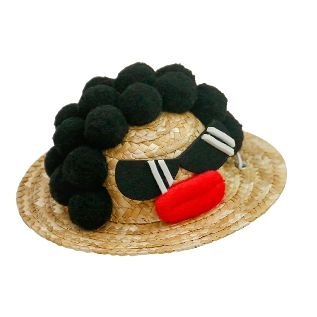 MOMOJIA Cats Straw Caps Pet Beach Hat Small Dog Cats Costume Hat Photo ...