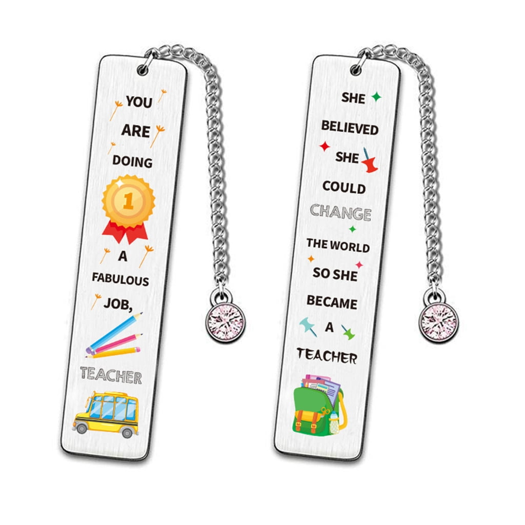 MOMOJIA Chain Bookmarks Metal Book Mark Book Page Divider Reading ...