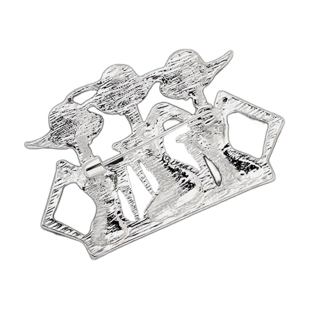 MOMOJIA Chic Sisters Shaped Badge with Sparkling Green Dress Weared ...