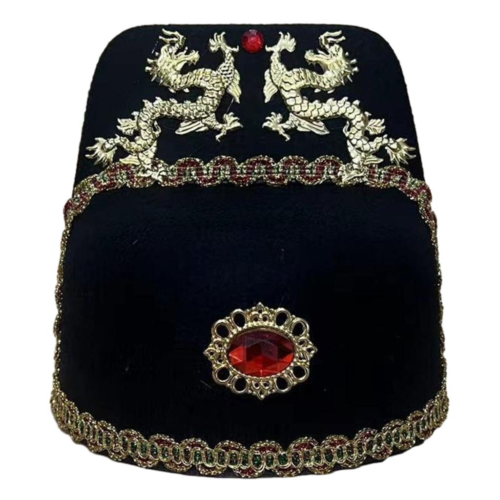 MOMOJIA Chinese Vintage Official Hat forC0sp1ayAncient Hat with ...