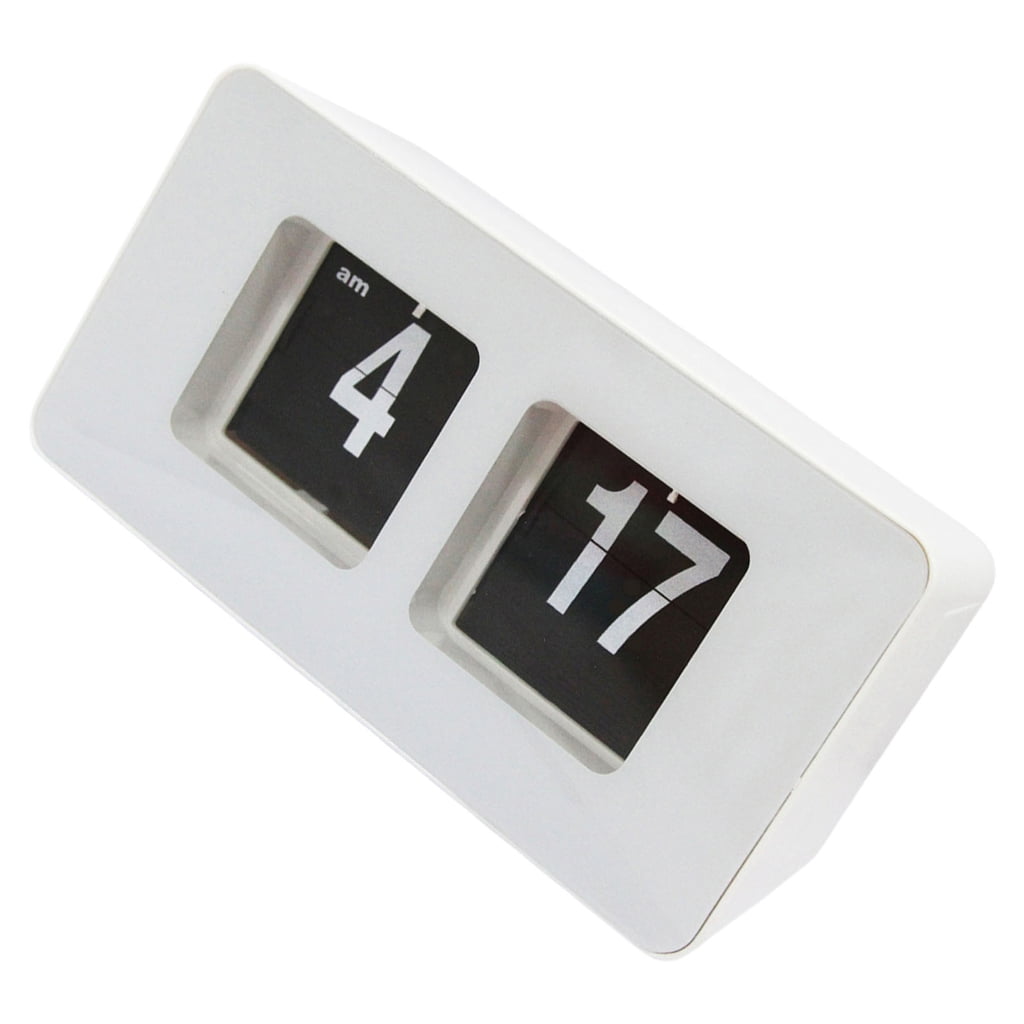 MOMOJIA Classical Vintage Flipped Clock with Quiet Mechanism Battery ...
