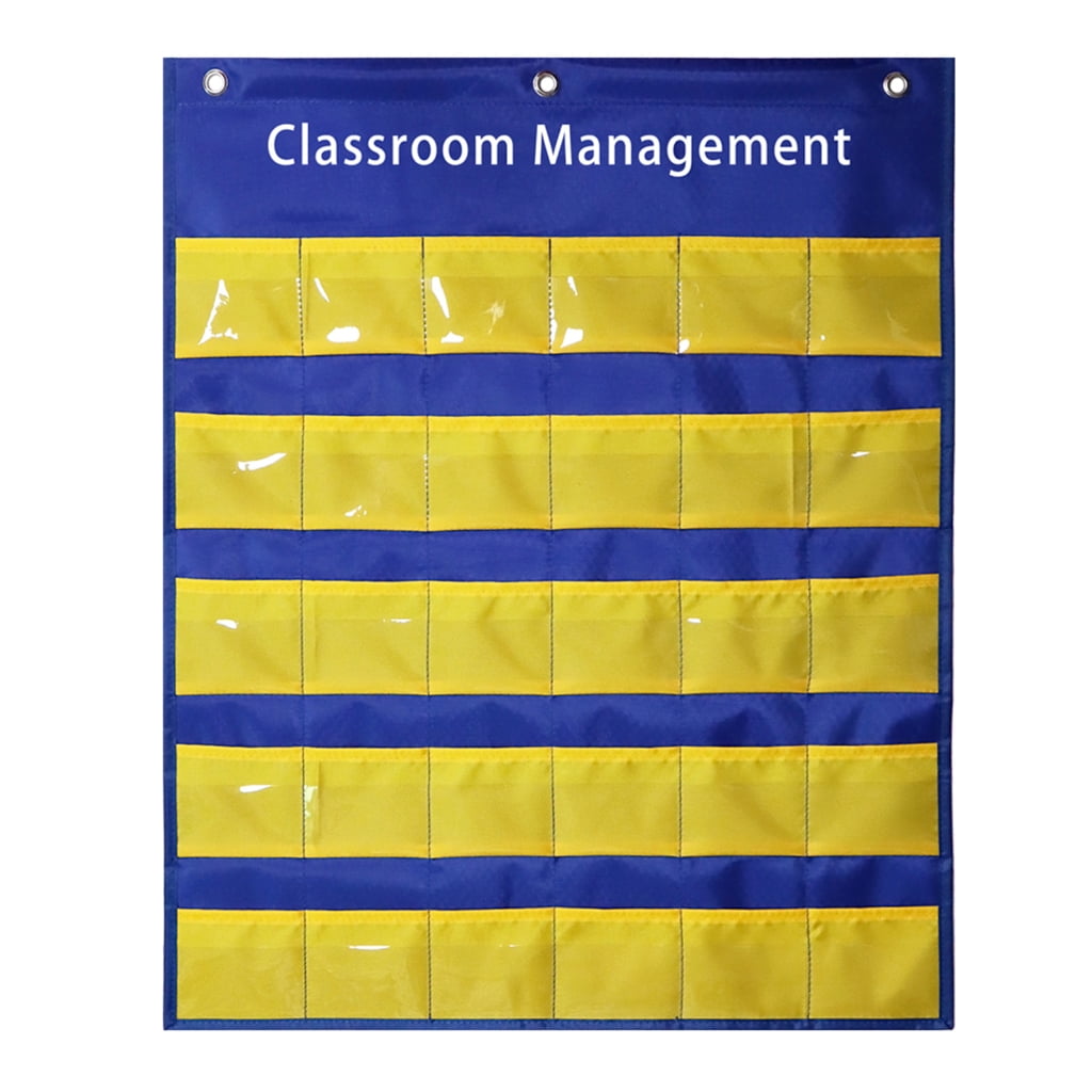 MOMOJIA Classroom Behavior Attendance Pocket Chart for Teacher ...