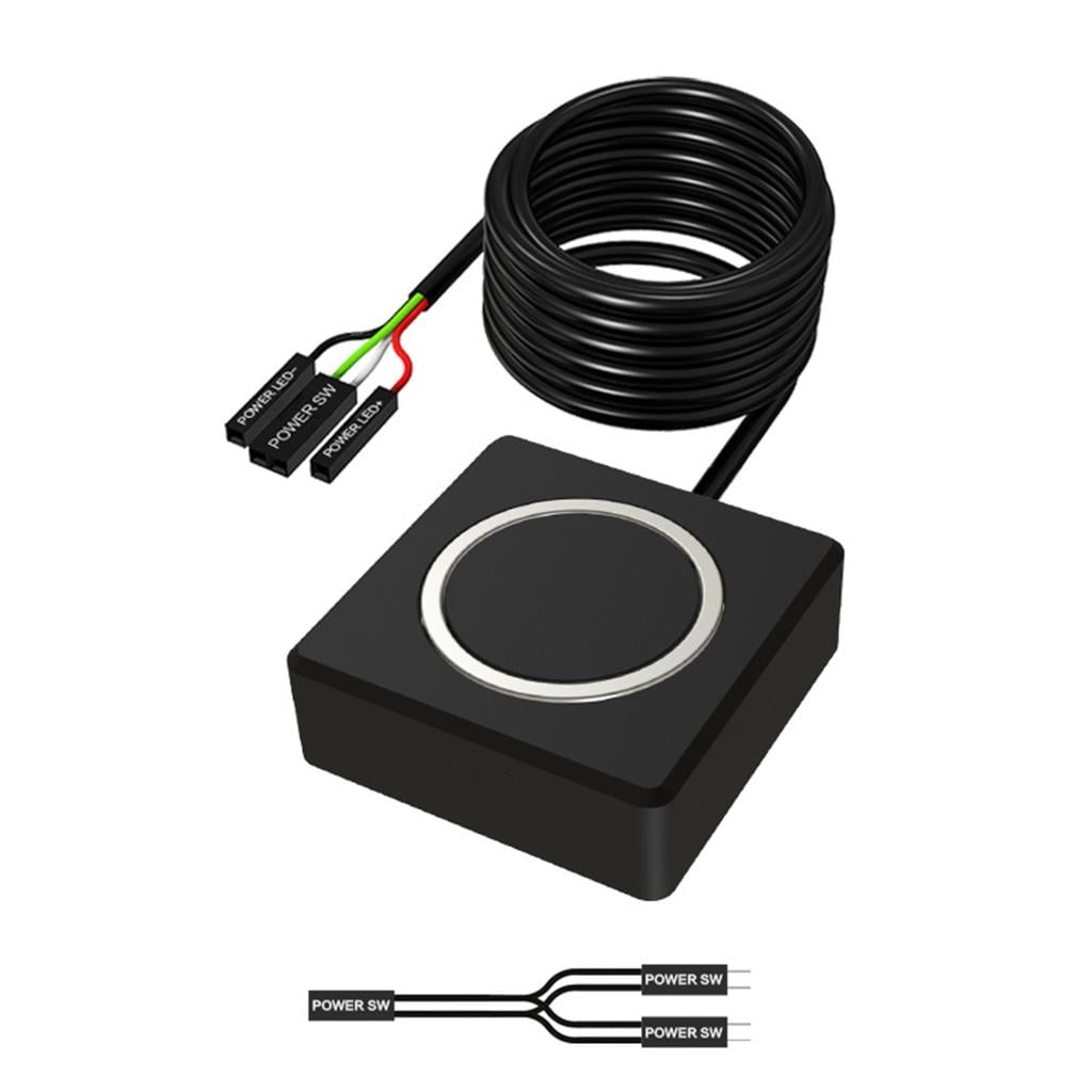 MOMOJIA Compact Computer Startup Button Relocation Kit Flexible Cable ...
