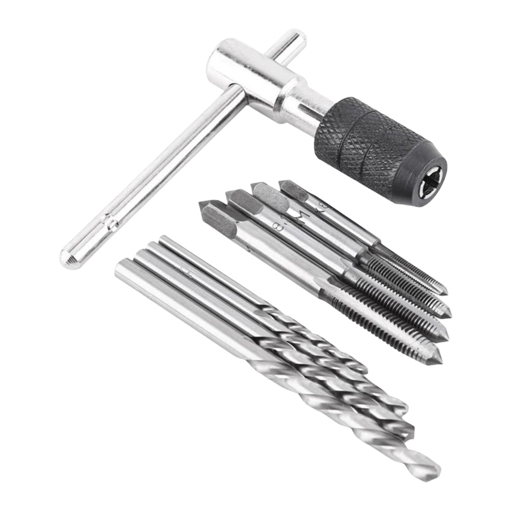 MOMOJIA Comprehensive 9pcs T Handle Tap Wrench Collection Tap & Die ...